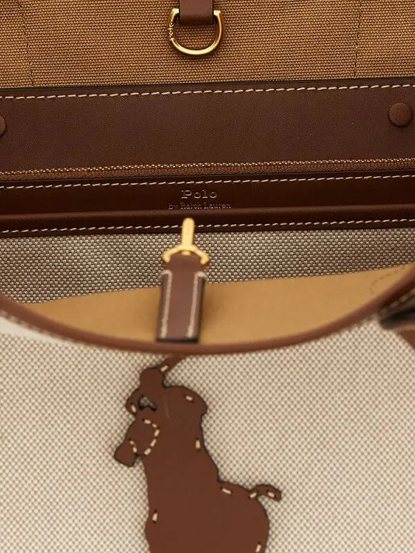 Polo Ralph Lauren Canvas And Leather Bag