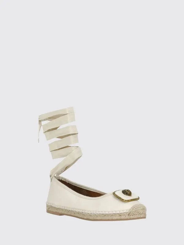 Kurt Geiger Pimlico Leather Espadrilles With Ankle Ties