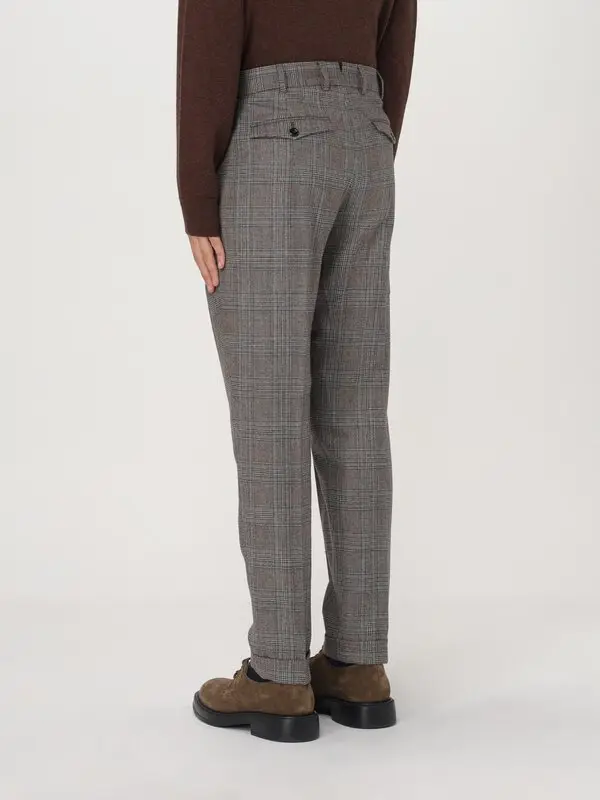 PT TORINO Tailored Plaid Trousers