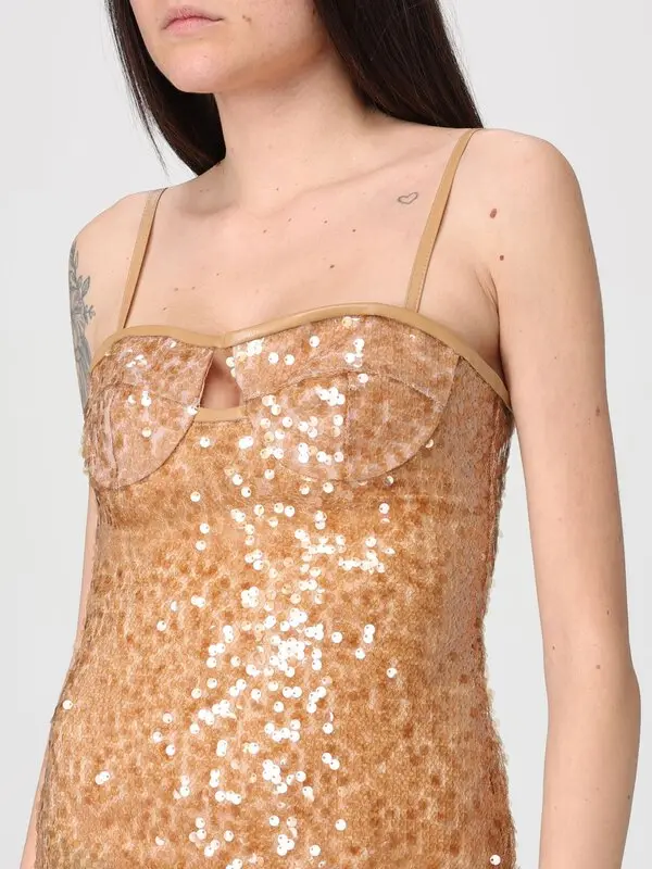David Koma Embellished Sequined Midi Dress