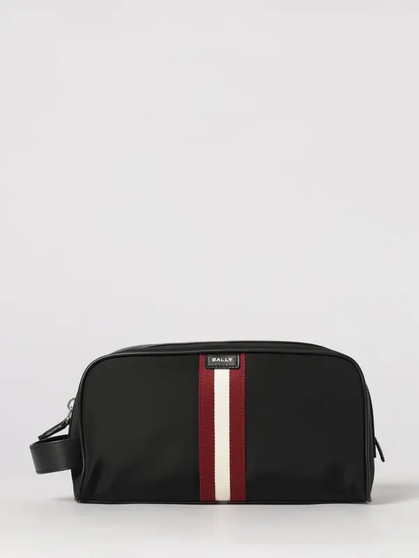Bally Nylon Beauty Case With Bicolour Stripe Detail