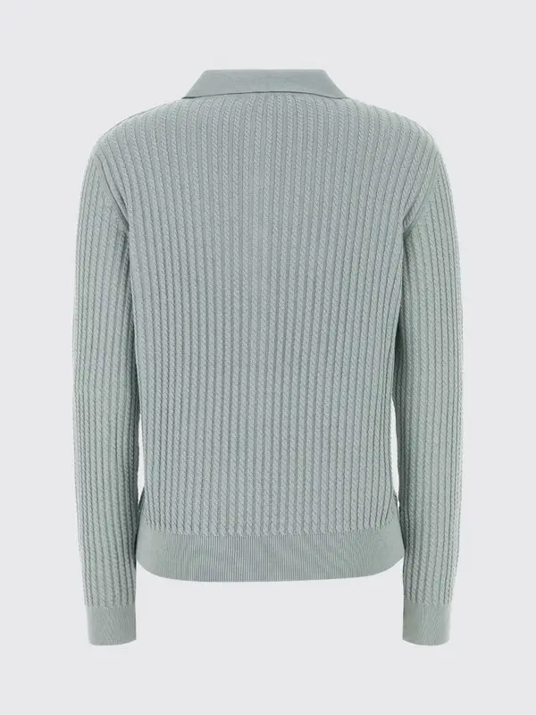 BLAZÉ MILANO Cotton And Silk Knit Polo Shirt