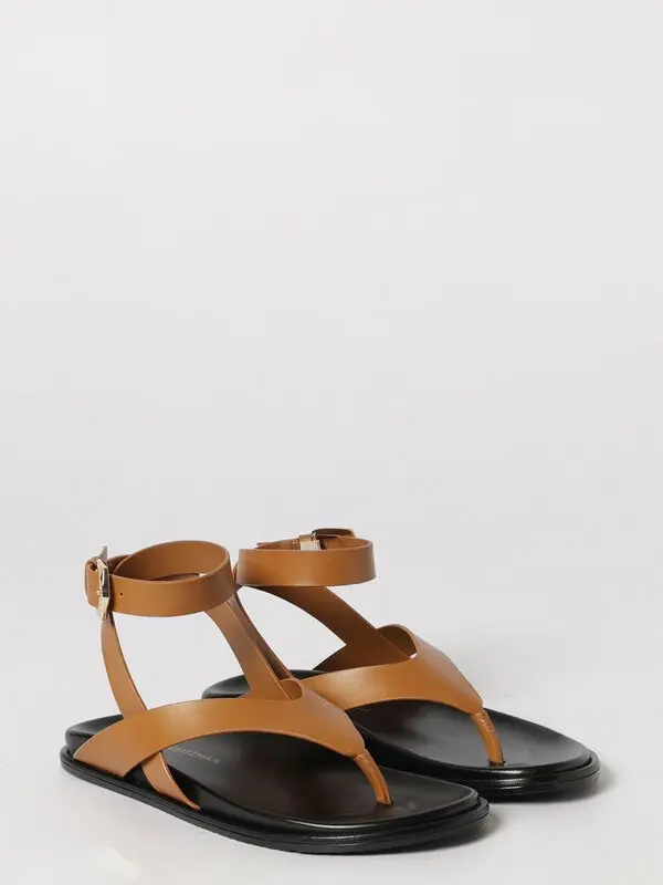 STUART WEITZMAN Mary Kate Python Print Leather Sandal