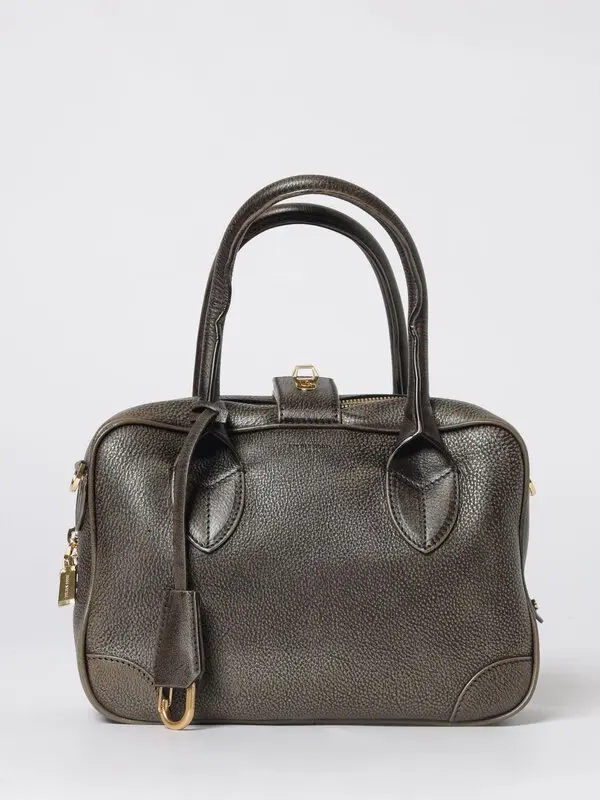 GOLDEN GOOSE Vita Aged Leather Handbag - Brown
