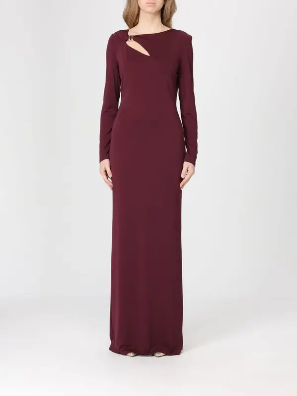 Ralph Lauren Long Sleeve Maxi Dress With Cut Out Detail