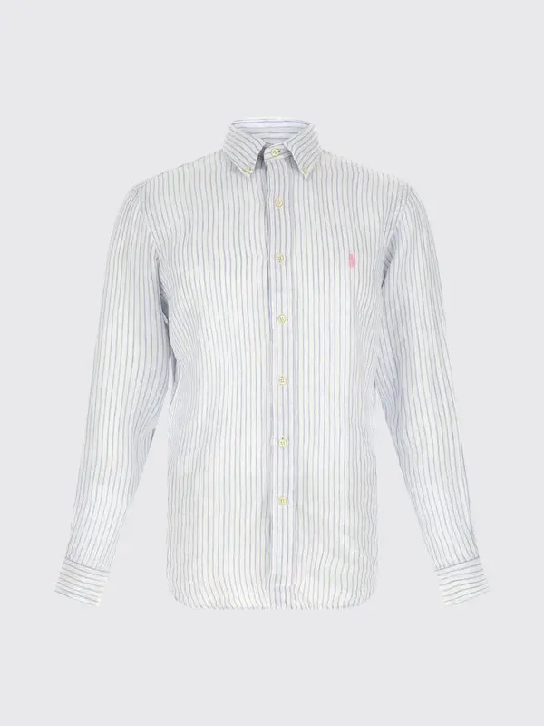 Polo Ralph Lauren Striped Linen Shirt - White