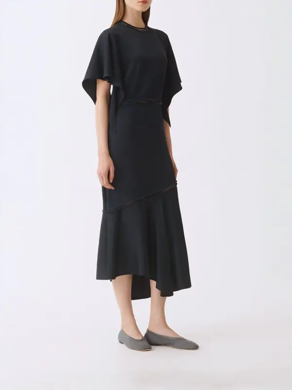 Fabiana Filippi Asymmetric Midi Dress - Blue