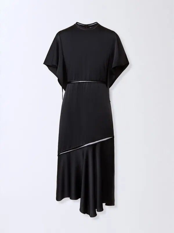 Fabiana Filippi Asymmetric Midi Dress - Blue