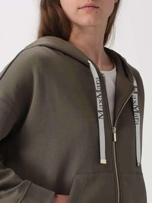 Max Mara Hooded Zip-up Sweatshirt