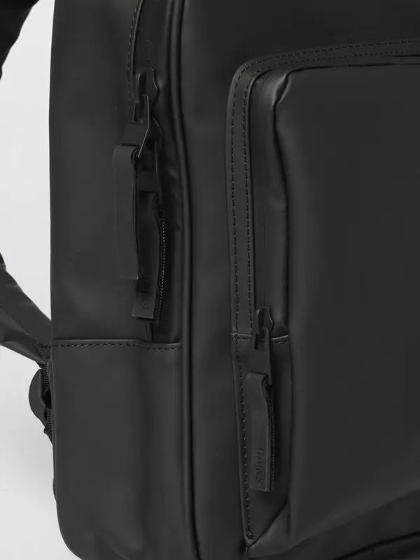 Rains Book Daypack In Waterproof Pu - Black