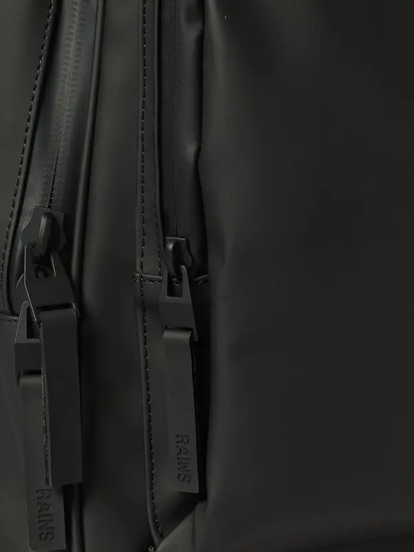 Rains Waterproof Pu Book Daypack - Black