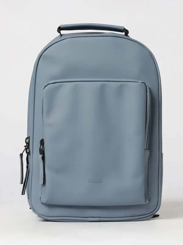 Rains Book Daypack In Waterproof Pu - Gnawed Blue