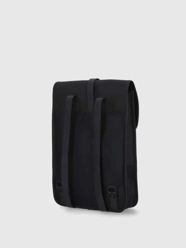 Rains Puffed Mini Backpack In Waterproof Pu - Black 1