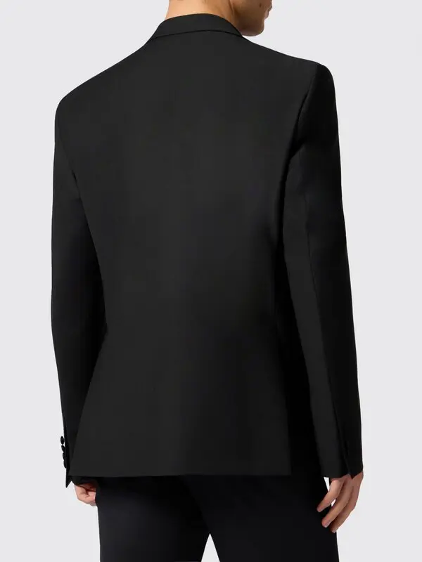 Philipp Plein Single-breasted Virgin Wool Blend Blazer