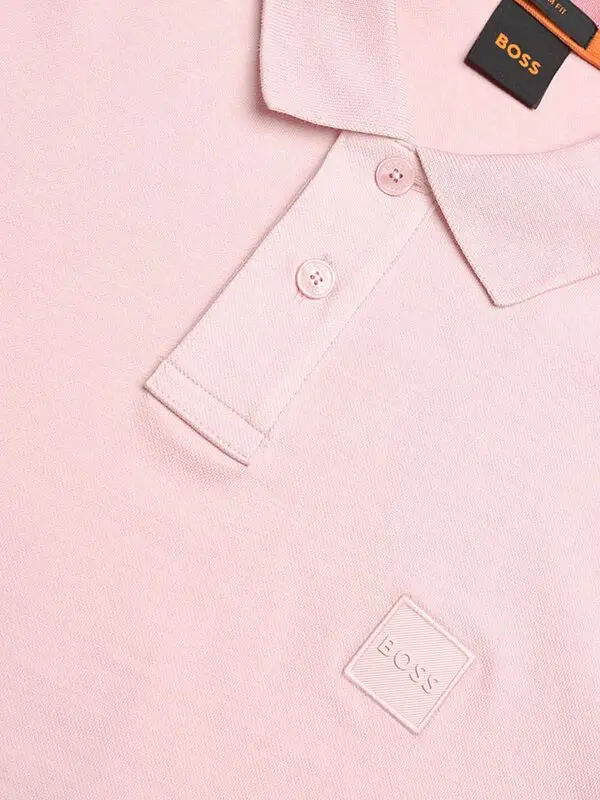 BOSS Basic Cotton Polo Shirt - Pink