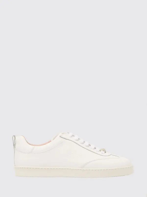 Fabiana Filippi Natural Grain Leather Lace-up Sneakers