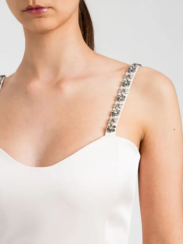 TWINSET Embellished Strappy Cropped Top
