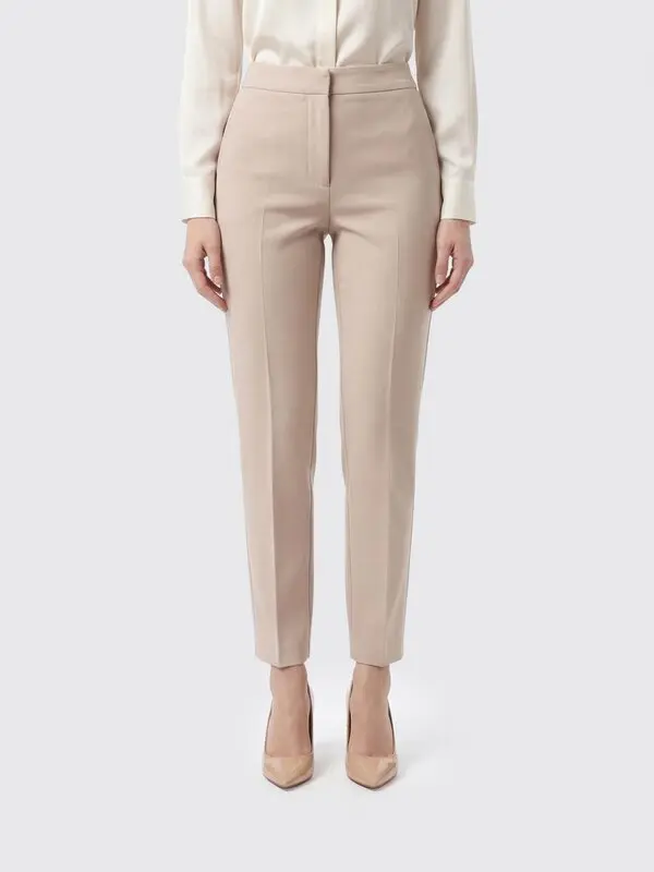 Max Mara Cropped Crêpe Trousers - Sand