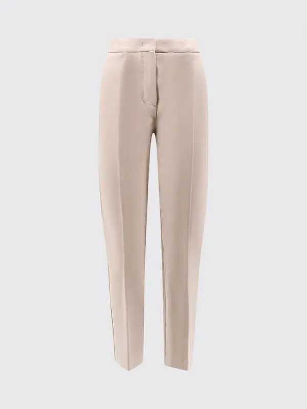 Max Mara Cropped Crêpe Trousers - Sand