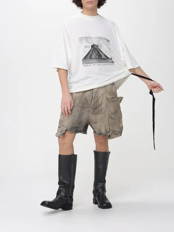 Rick Owens Stefan Cotton Shorts - Rust