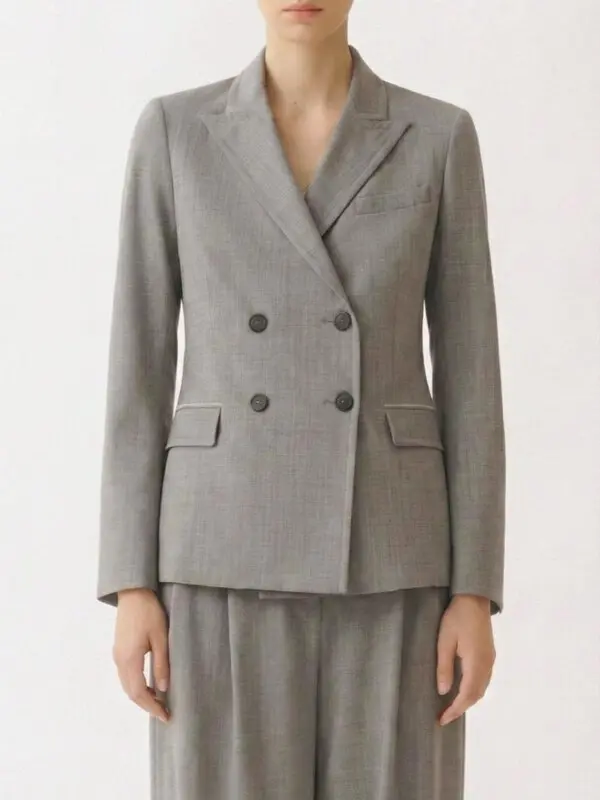 Fabiana Filippi Double-breasted Virgin Wool Blazer