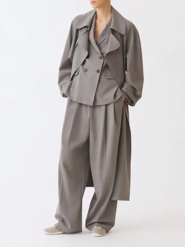 Fabiana Filippi Double-breasted Virgin Wool Blazer
