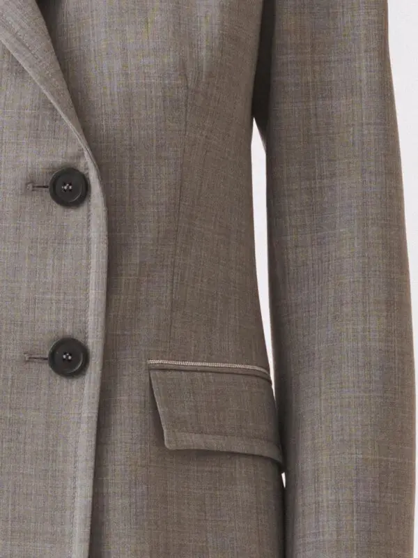 Fabiana Filippi Double-breasted Virgin Wool Blazer