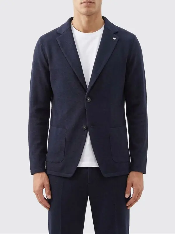 MANUEL RITZ Jersey Single Breasted Blazer
