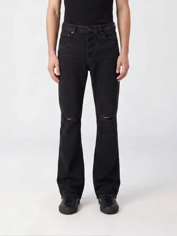 PURPLE BRAND P026 Straight-leg Denim Jeans With Worn-out Effect