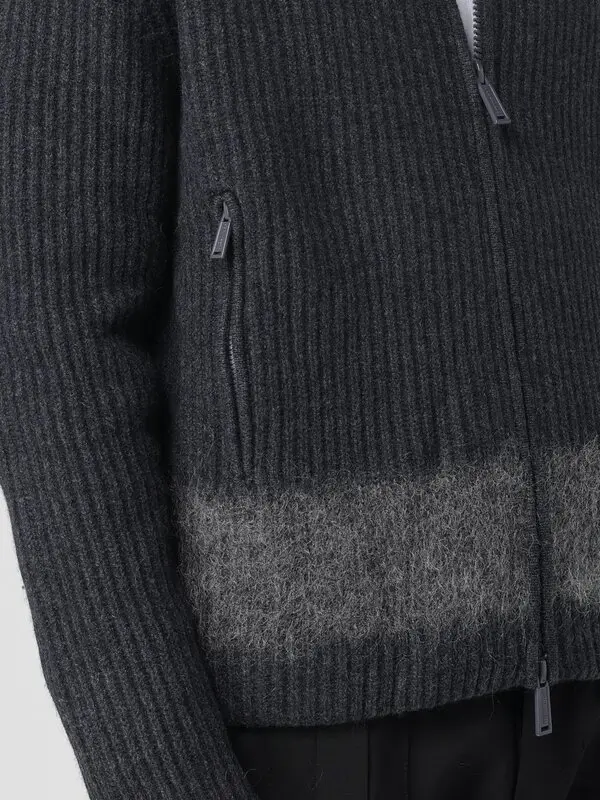 Dsquared2 Zip-up Ribbed Knit Jumper