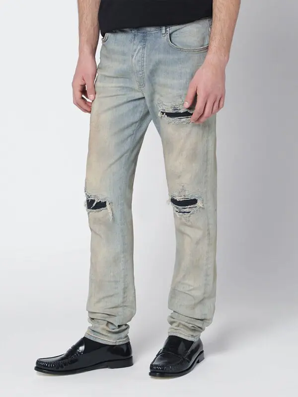Amiri Mx1 Slim Fit Distressed Jeans
