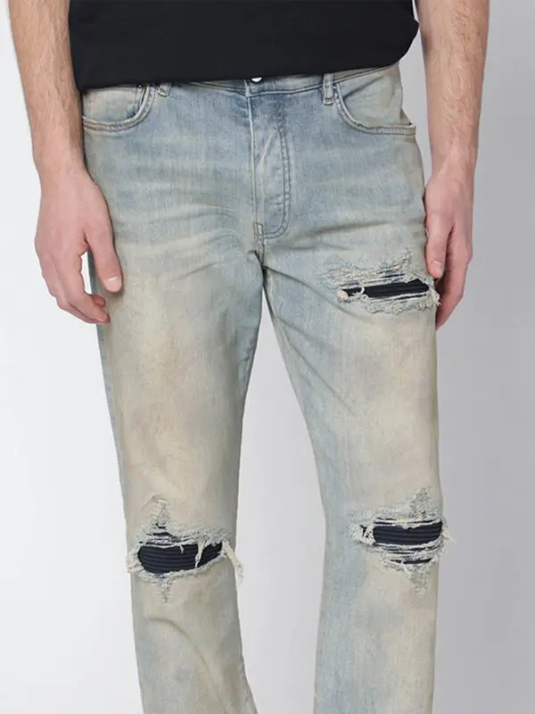 Amiri Mx1 Slim Fit Distressed Jeans