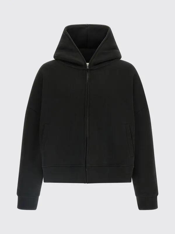 ENTIRE STUDIOS Cotton Zip-up Hoodie - Black 1