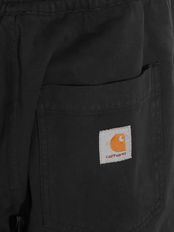 Carhartt Work In Progress Floyde Stretch-cotton Drawstring Jogging Pants With Logo