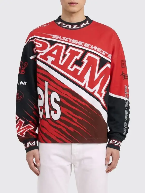 Palm Angels Long Sleeve Cotton T-shirt