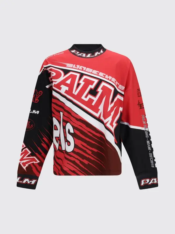 Palm Angels Long Sleeve Cotton T-shirt
