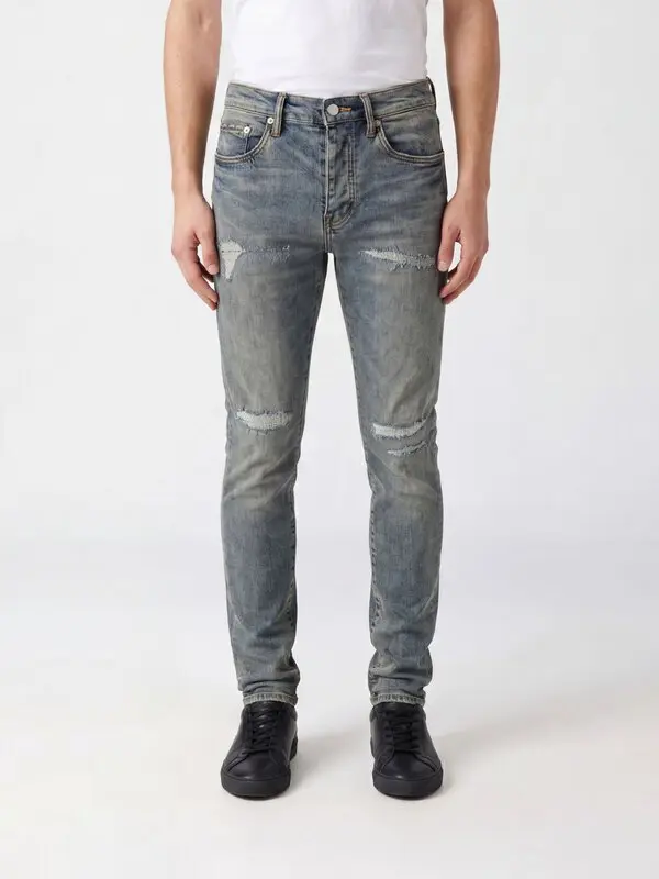 PURPLE BRAND P001 Mid-rise Slim-fit Stretch Denim Jeans