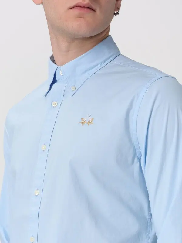 LA MARTINA Classic Cotton Shirt - Gnawed Blue