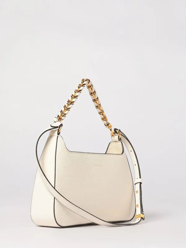 COCCINELLE Beat Generation Grained Leather Bag - Pearl