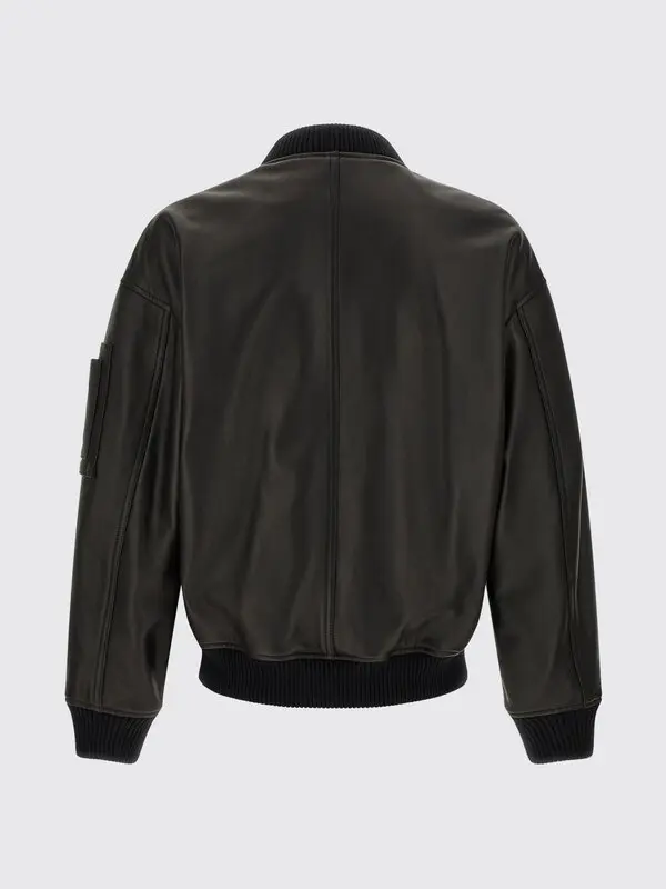 Dsquared2 Leather Bomber Jacket