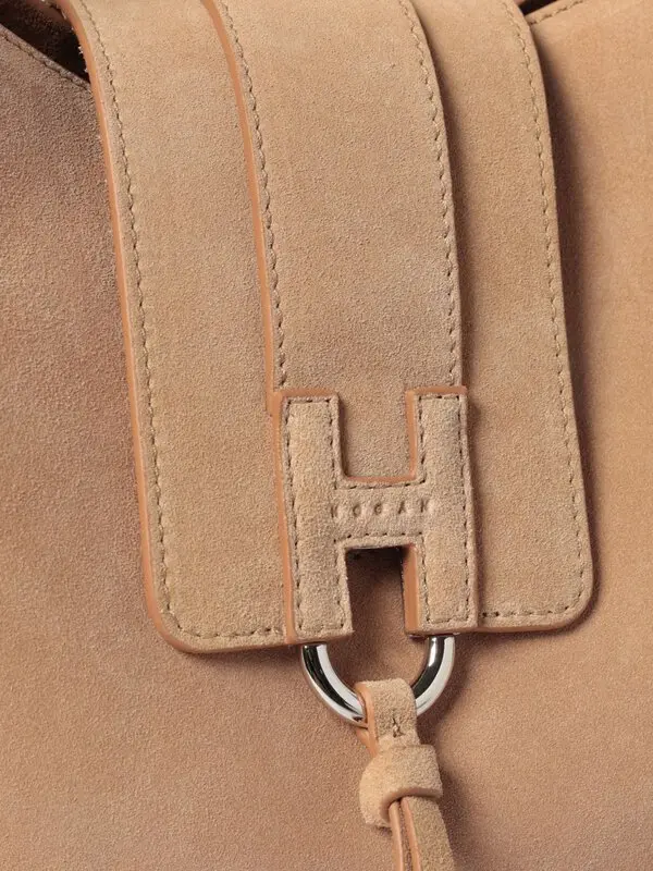 Hogan Suede Hobo Bag