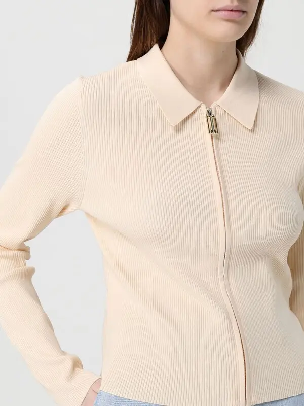 Victoria Beckham Ribbed Zip Polo Shirt