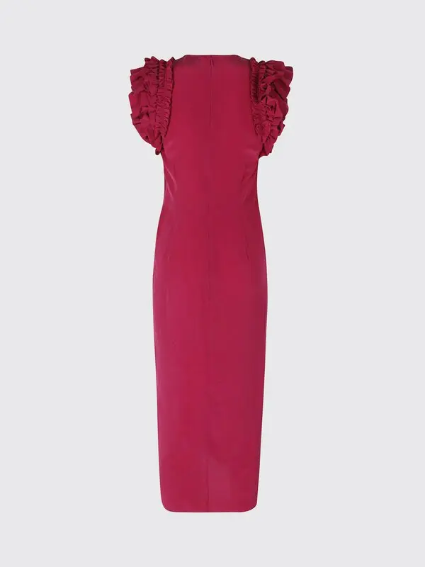 Isabel Marant Étoile Teriany Asymmetrical Ruffled Silk Midi Dress