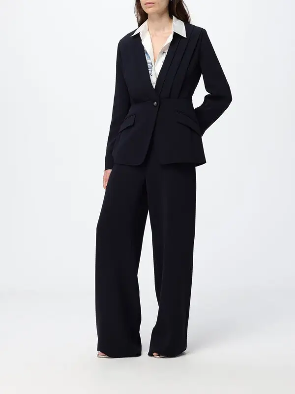 Max Mara High-waisted Wide-leg Palazzo Pants - Navy