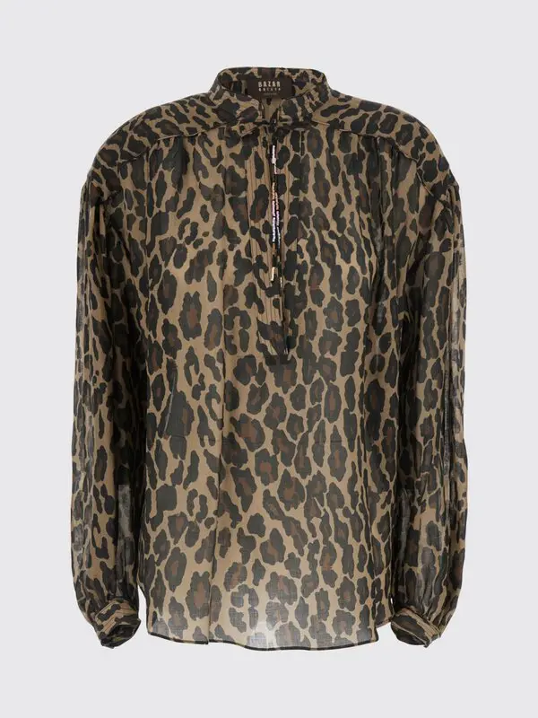 BAZAR DELUXE Printed Viscose Blouse