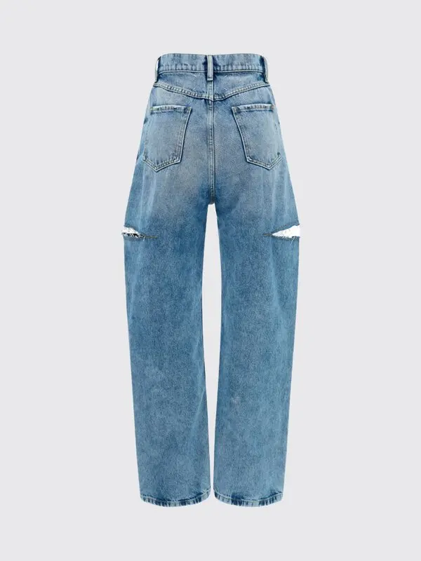 MAISON MARGIELA Straight Leg Jeans With Knee Slits - Denim