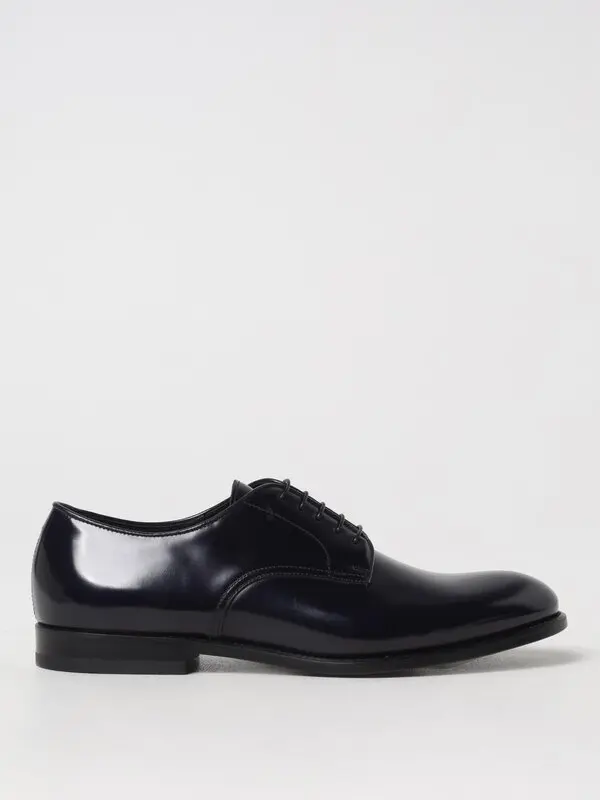 DOUCAL'S Brushed Leather Derby Shoes - Blue