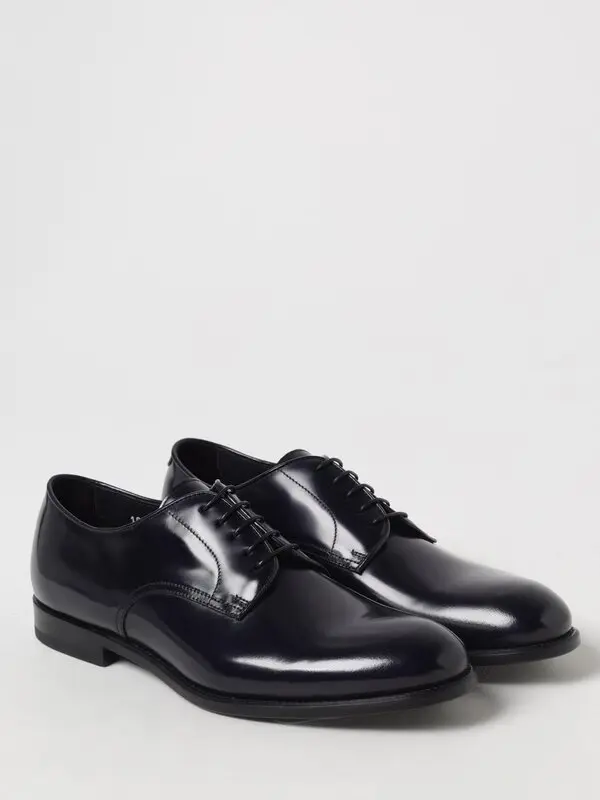 DOUCAL'S Brushed Leather Derby Shoes - Blue