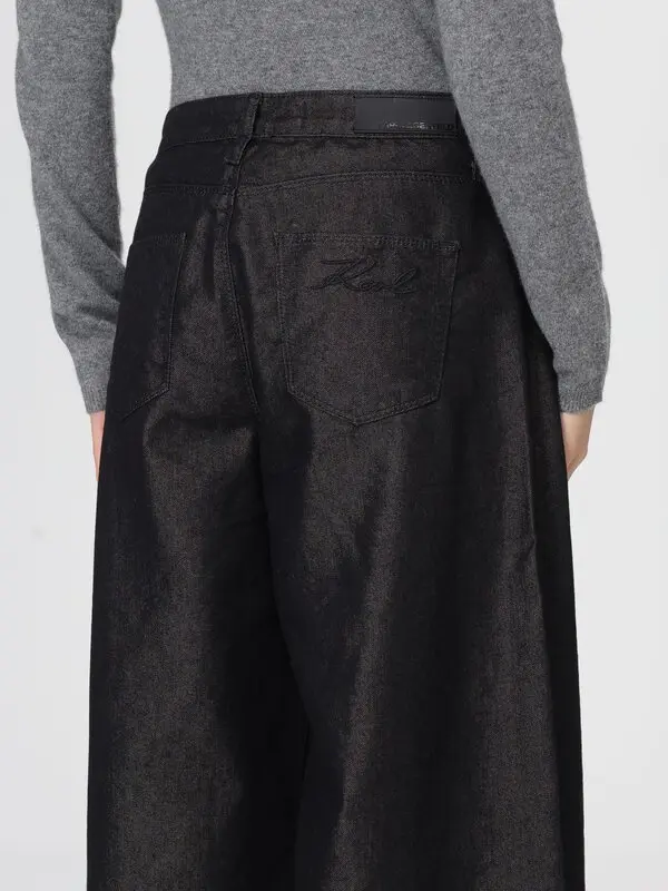 Karl Lagerfeld Wash Wide Leg Jeans