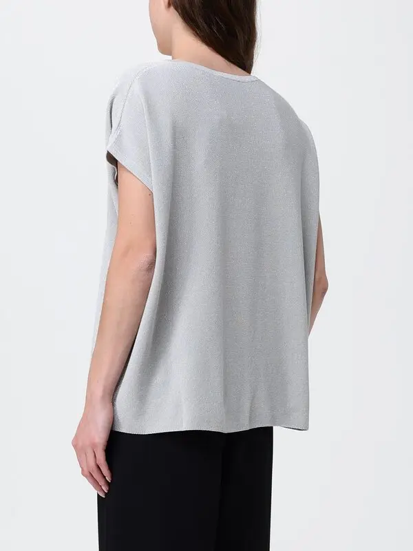 Fabiana Filippi V-neck Cotton Blend Sweater - Sky
